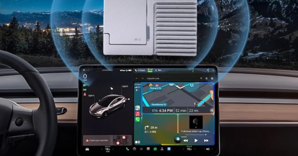 EKIY безжичен CarPlay Android Auto декодер за Tesla Model 3 Y