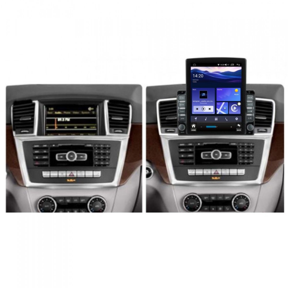 Мултимедия за Mercedes-Benz ML W166 (2011-2015) 9.7" - Вертикална