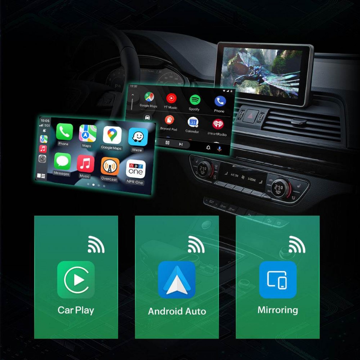 MMI Box Audi безжичен Carplay Android Auto